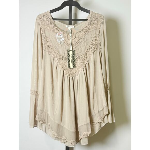 Ultra Pink | Tops | Semi Sheer Crochet Flowy Top | Poshmark